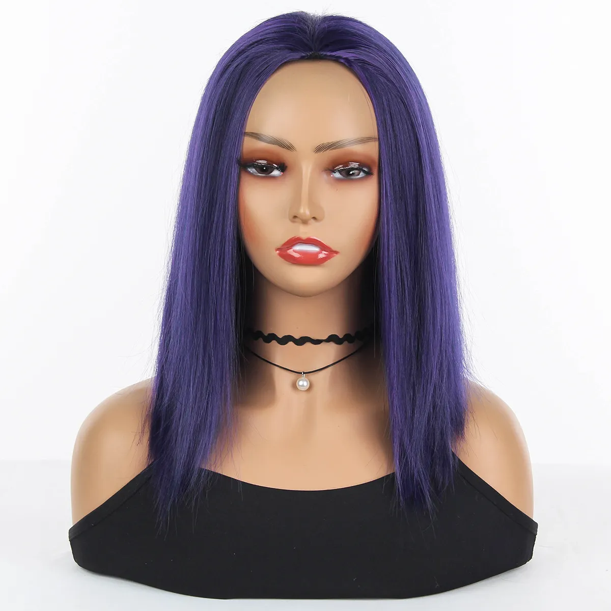 Wholesale Raven Raven Rachel Rose Anime X-Men Wig Beauty Pointed Purple ...